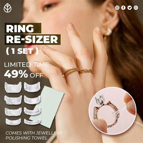 Ring Re Sizer 8 Sizes Set Ring Re Sizer Invisible Vicedeal