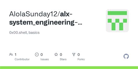 Github Alolasunday12alx Systemengineering Devops 0x00shell Basics