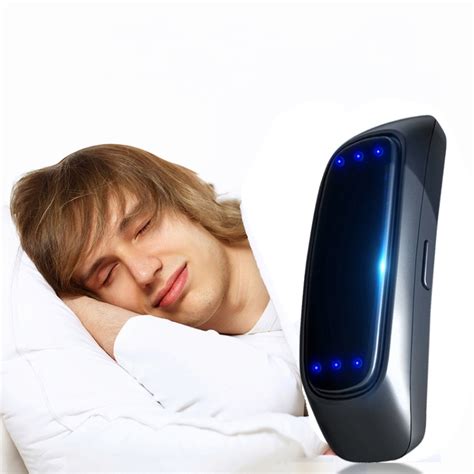 Smart Anti Snoring Device EMS Pulse Snoring Stop Effective Solution Snore Sleep Aid Black