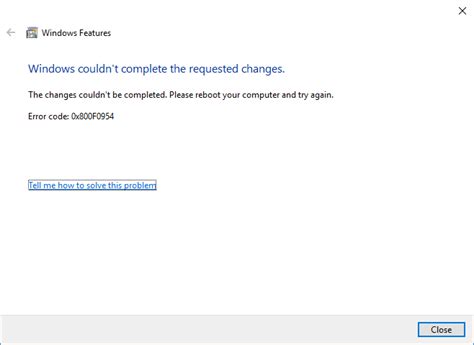 Error 0x800F0954 When Installing NET Framework 3 5 Dimitris Tonias