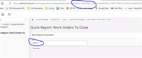 passing a parameter from lobby element to quick report ifs community