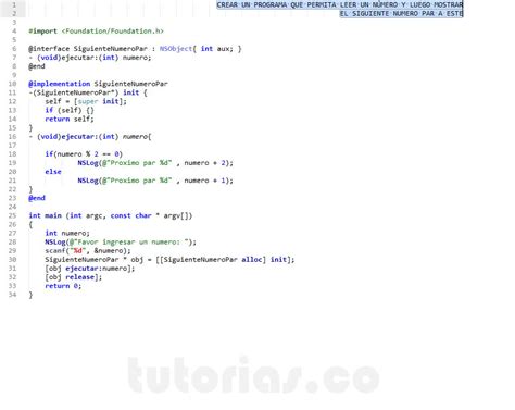 Poo Sentencia If Else Objective C El Siguiente Numero Par