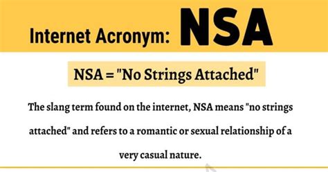 NSA Meaning What Does This Term Mean And Stand For 7ESL