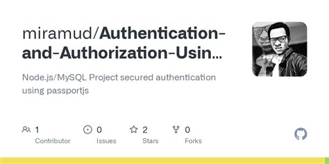 github miramud authentication and authorization using passport node