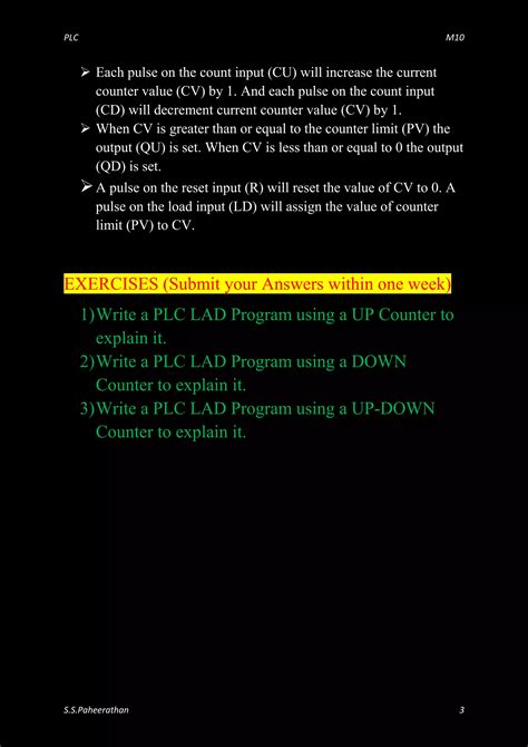Plc Programming Counter Instruction Pdf Technology And Computing