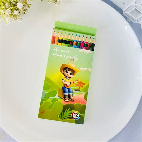 نوشت افزار فانتزی ایدلن ایدلن Idlan مدادرنگی۱۲رنگ پسر