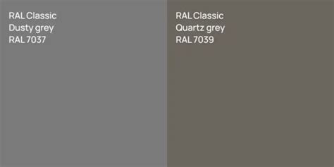 Ral Classic Dusty Grey Vs Ral Classic Signal Grey Comparison