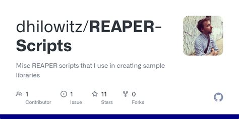 github dhilowitz reaper scripts misc reaper scripts that i use in