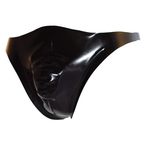 Rubberfashion Latex String Sexy String Tanga Mit Ausbuchtung Rubber Slip Latex Dessous Für