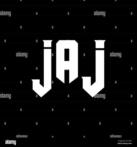 Jaj Letter Logo Design For Technology Company Jaj Logo Design Black And White Color Combination