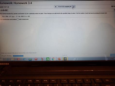 Solved Hws Homework Homework 34 Core 0 Of 1 Pt 10 Of 10