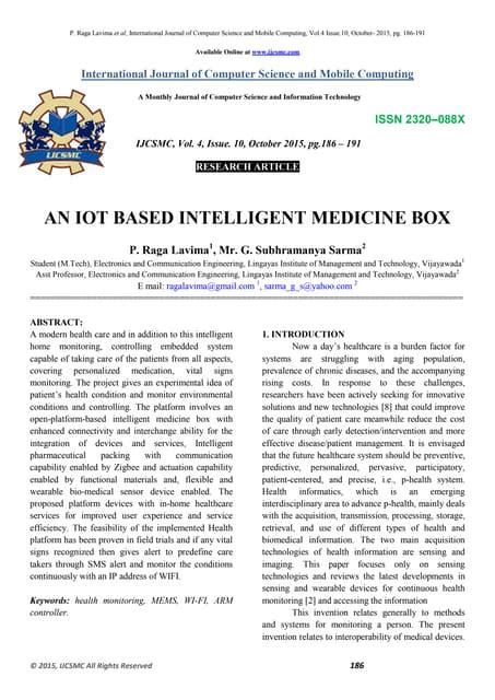 Smart Health Monitoring System Using Iot Based Smart Fitness Mirror Pdf
