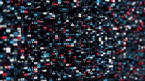 Abstract Big Data Digital Code Futuristic Informational Technological Computer Generated