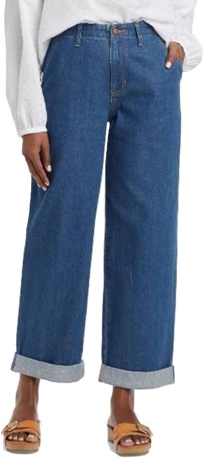Universal Thread Womens High Rise Relaxed Straight Jeans Dark Wash 4