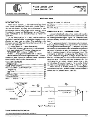 Fillable Online PHASE LOCKED LOOP Fax Email Print PdfFiller