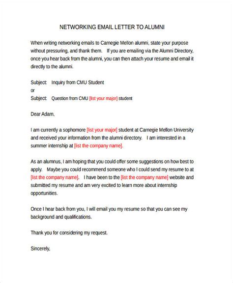 8 Networking Email Examples To Download