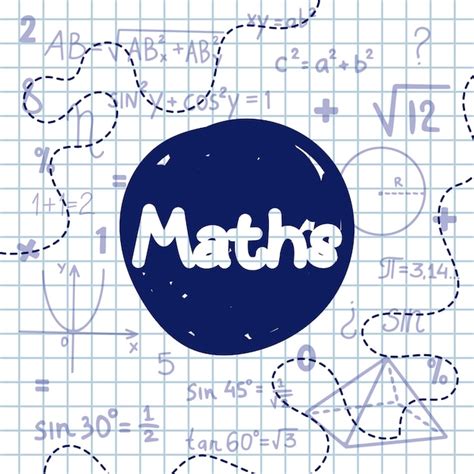Premium Vector Cartoon Math Class Concept Background Vector Illustration
