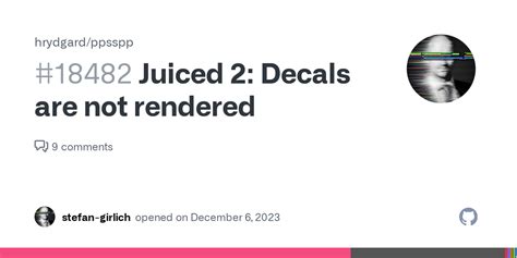 Juiced 2 Decals Are Not Rendered · Issue 18482 · Hrydgardppsspp · Github