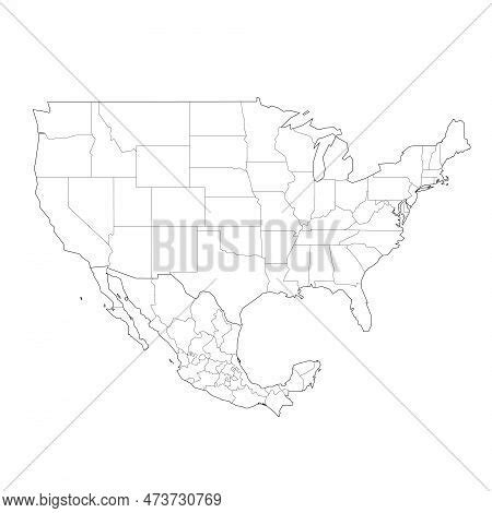 United States Mexico Vector And Photo Free Trial Bigstock