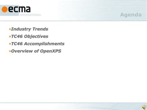 PPT Ecma TC Open XML Paper Specification OpenXPS PowerPoint Presentation ID
