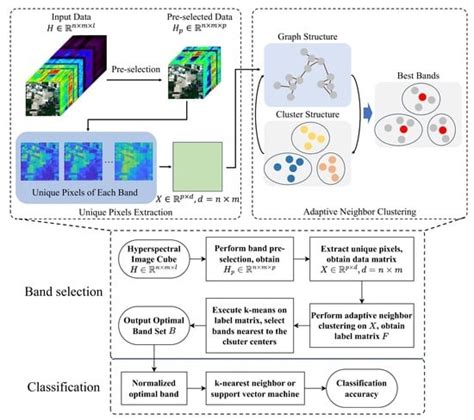 Hyperspectral Band Selection With Unique Pixel Extraction And Adaptive Neighbor Clustering
