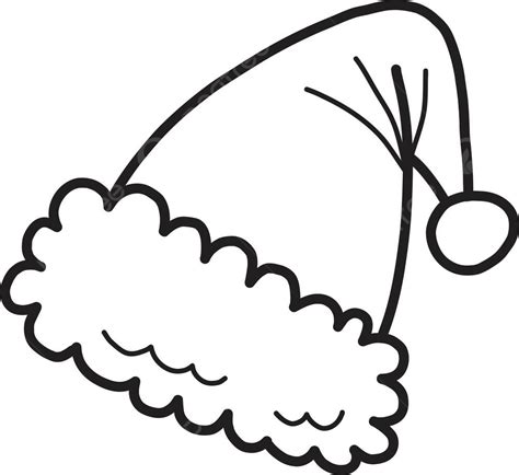 손으로 그린 크리스마스 모자 그림 배경에 고립 외딴 그린 카드 Png 일러스트 및 벡터 에 대한 무료 다운로드 Pngtree