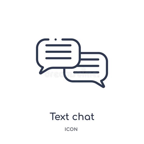 Linear Chat Bubble Icon From Comunation Outline Collection Thin Line