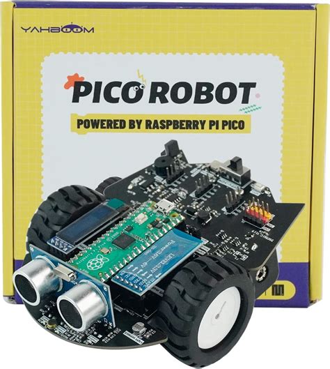 Yahboom Raspberry Pi Pico Smart Robot Car Starter Programming Robot Kit Diy Micropython