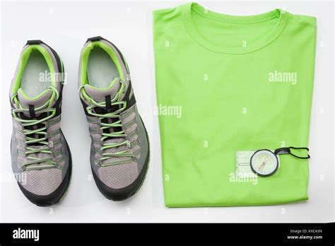 Outdoors Shoes T Shirt And Magnetic Compass For Trail Running Free Running Fast Climbing