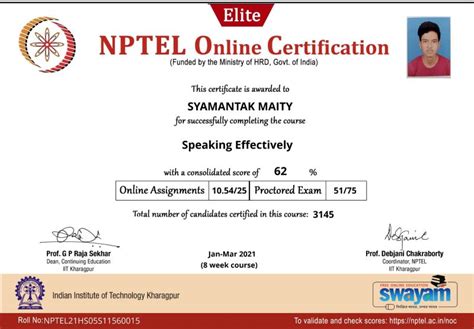 Syamantak Maity On Linkedin Nptel