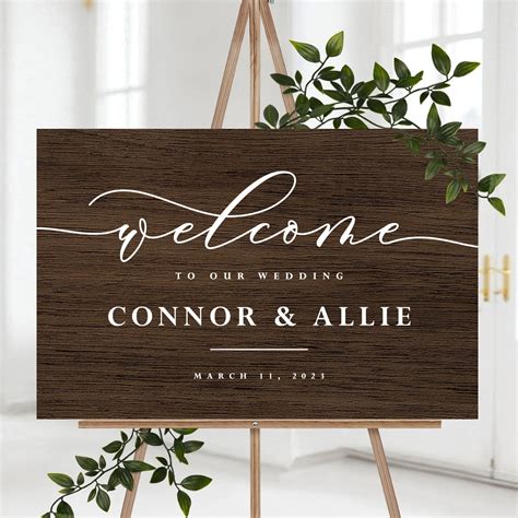 Wooden Wedding Sign Digital File Only No Actual Sign Provided
