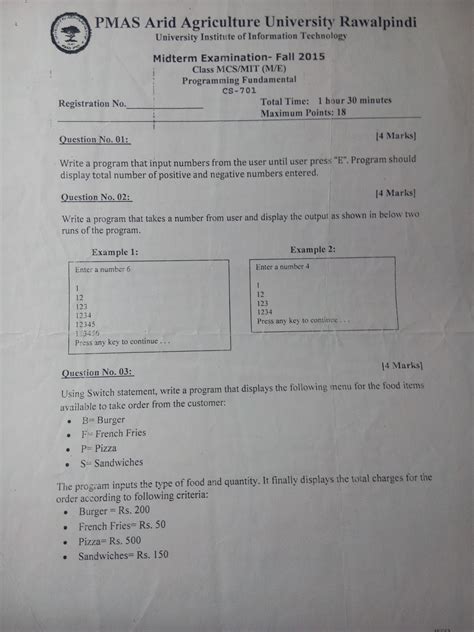Mitmcsbscs Bsit Old Papers Programming Fundamentals