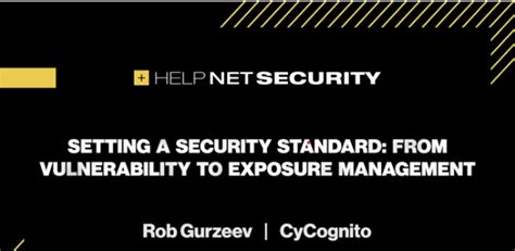 Setting A Security Standard From Vulnerability To Exposure Management