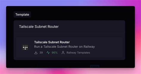 Set Up A Tailscale Subnet Router Railway Docs
