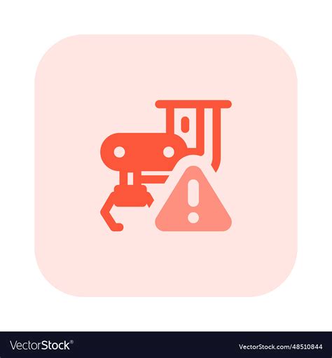 Defect Detecting In A Manufacturing Machine Vector Image