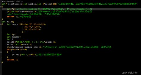 指针型函数案例 Csdn博客