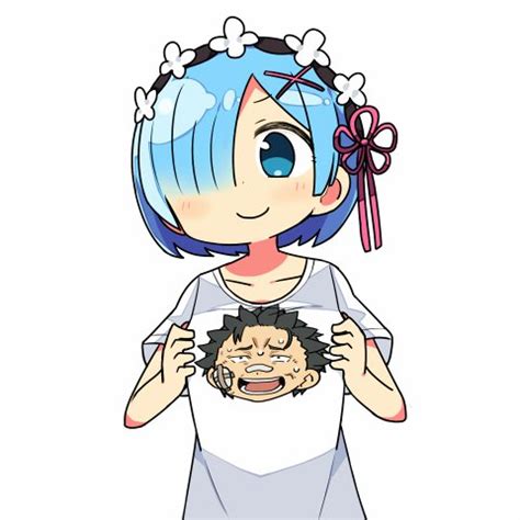 Rem And Natsuki Subaru Re Zero Kara Hajimeru Isekai Seikatsu Drawn By Kanikama Danbooru