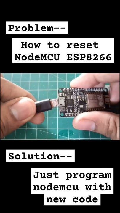 How To Reset Nodemcu Esp8266 Arduino Nodemcu Esp8266 Iotproject Robotics Gadget Science