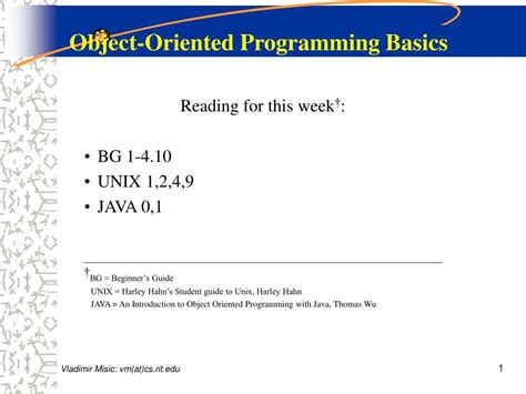 Ppt Object Oriented Programming Basics Powerpoint Presentation Free