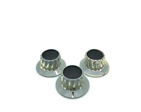 3 Vintage Heathkit Ta 16 Starmaker Amp Knobs Gold Black Reverb