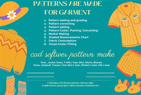 Make Pattern For Sample And Costing Clo3d Garments Pattern For Production By Billalcad Fiverr