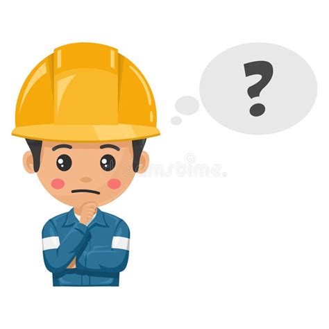 Engineer Thinking And Expressing Doubt In A New Industrial Project