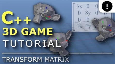 C 3d Game Tutorial 10 Creating 3d Engine Transform Matrix Youtube