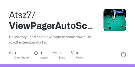 Github Atsz Viewpagerautoscroll Repository Used As An Example To Show How Auto Scroll