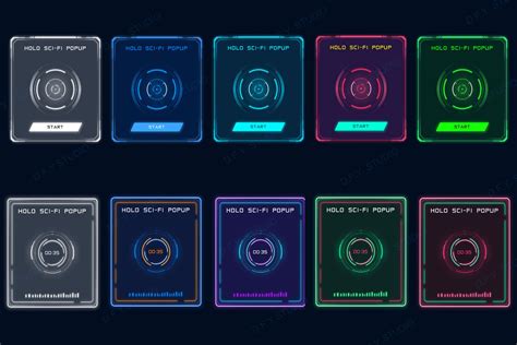 Dynamic Holo Sci Fi Ui Pack