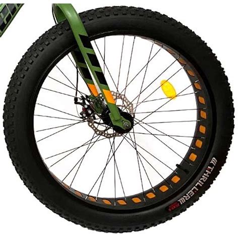 Bicicleta Fat Bike Pneu Largo Aro 26 Alumínio 21v Freio A Disco Verde