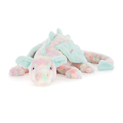 Personalised Lazulia Dragon Huge Official Jellycat