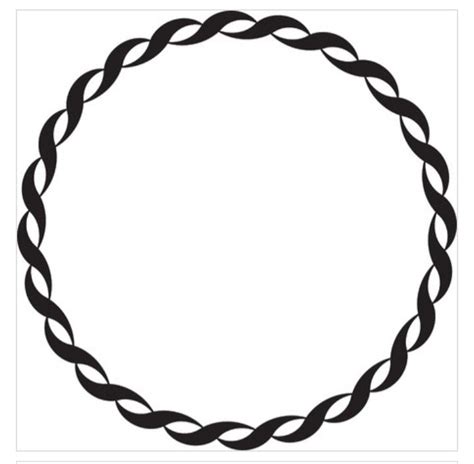 Circular Frame With Braided Sides