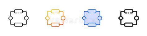 Algorithms Iconthin Linear Gradient Blue Stroke And Bold Style