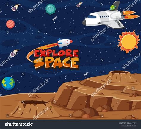 Space Element Space Background Illustration Stock Vector Royalty Free